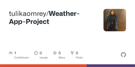 Github Tulikaomreyweather App Project