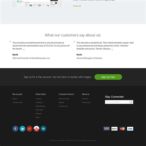 Responsive Cs Cart Theme Software Store Theme Webapp
