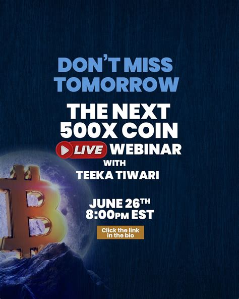 Teeka Tiwari On Linkedin Bitcoin Crypto Investing Teekatiwari Webinar Cryptoinvesting…