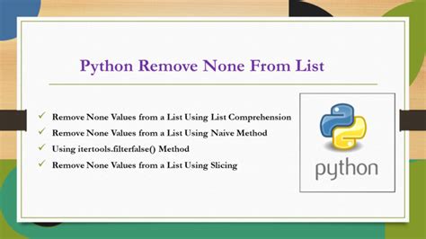Python Remove None From List Spark By {examples}