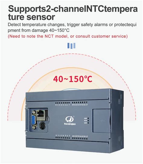 Huaqingjun 8di 8do Relay Output Plc Lan Rs485 Ladder Diagram Modbus Rtutcp Programmable Logic