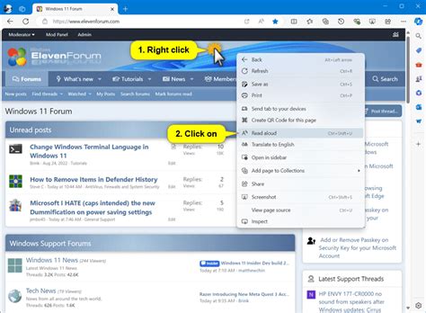 Start And Close Read Aloud In Microsoft Edge Windows 11 Forum