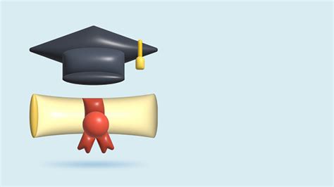3d 렌더링 졸업 모자 아이콘의 졸업 모자 개념 학업 성취 일러스트레이션 스타일 공부에 대한 스톡 벡터 아트 및 기타 이미지 공부 교육 단일 이미지 Istock