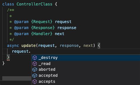 Javascript Jsdocs How Do I Use `type` On Class Methods Stack Overflow