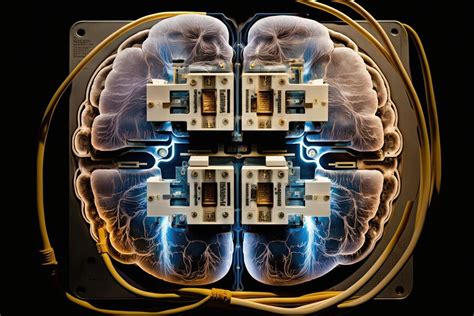 Premium Photo Generative Aiillustration Visualization Of Computed Tomography Mri Of The Brain