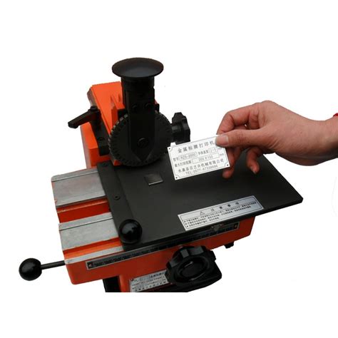 New Edition Semi Automatic Embosser Nameplate Metal Label Stamping