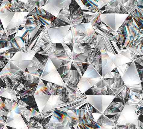 Crushed Diamonds Seamless Background Texture Luxurious Shiny Silver