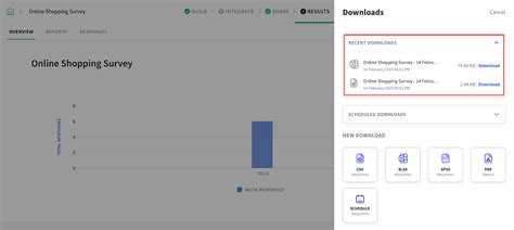 exporting survey responses surveysparrow