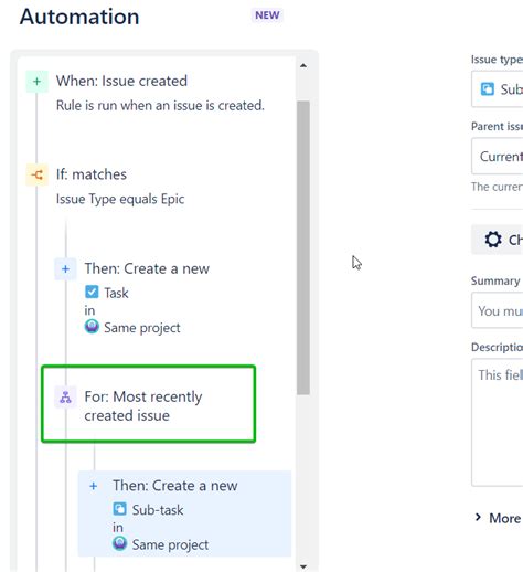 Solved Creating Tasks And Subtasks In The Same Epic Trigg