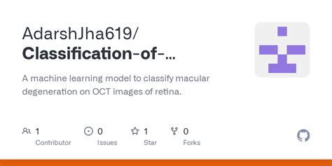 Github Adarshjha619 Classification Of Macular Degeneration A Machine Learning Model To