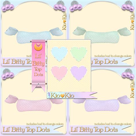 Second Life Marketplace Kio Lil Bitty Top Dots