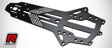 Red RC Exotek F R Alloy Chassis Chassis Stiffeners