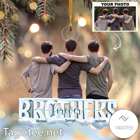 Brothers Forever Personalized Ornament Tagotee