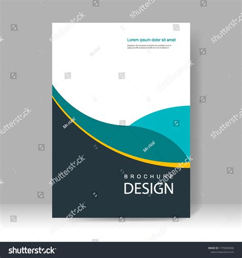 Brochure Template Layout Design Annual Report Stock Vector Royalty