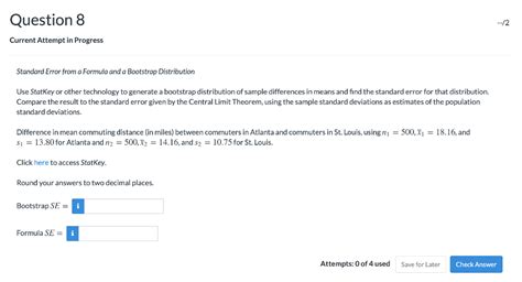 solved standard error from a formula and a
