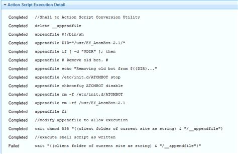 need to use bat script in bigfix action script to un install a software