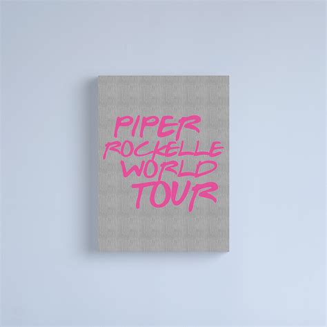 Piper Rockelle World Tour Canvas Print Premium Merch Store Piper