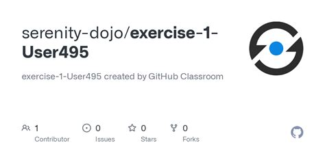 Github Serenity Dojoexercise 1 User495 Exercise 1 User495 Created By Github Classroom