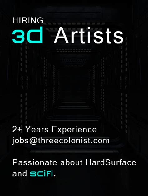 3d 3dart Hardsurface Hiring Teamwork Scifi Robotics Gamedev