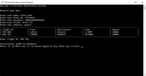 Airlines Reservation Systemproject In C With Mysql Code With C