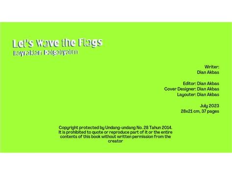 Lets Wave The Flags Pdf