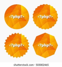 Php Sign Icon Programming Language Symbol Stock Vector Royalty Free Shutterstock