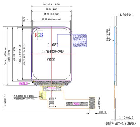 Smart Watch LCD Display For Manufacturers DevelopersVISLCD
