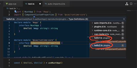 UseNuxtApp Type Checking Issue Vuejs Language Tools GitHub