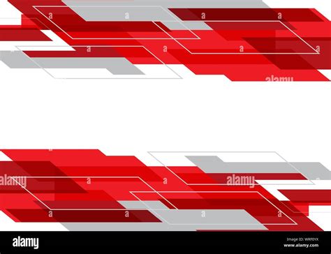 Tech Background Red
