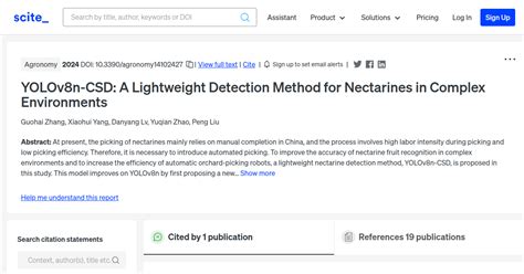 Yolov8n Csd A Lightweight Detection Method For Nectarines In Complex