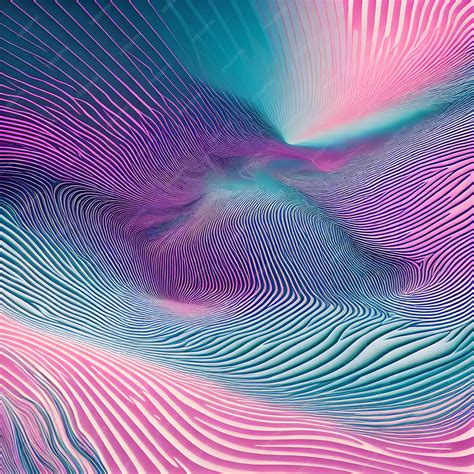 Premium Photo Abstract Pastel Lines Swirl Curvy Generative Art By Ai