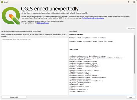 Pyqgis Qgis Crashes When I Set The Labels Geographic Information
