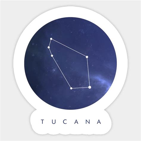 Tucana Constellation Sticker Perfect T For Astronomy Lovers