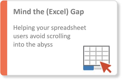 Mind The Excel Gap My Excel Genius