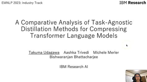 Underline A Comparative Analysis Of Task Agnostic Distillation