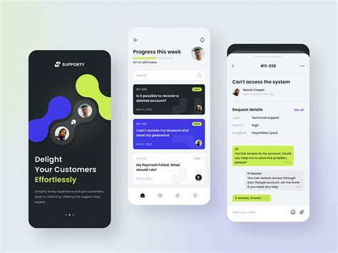 Supporty Customer Support Mobile App By Arounda Mobile For Arounda Uxui And Web On Dribbble