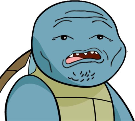 Squirtle Meme Face Illustration Png Image