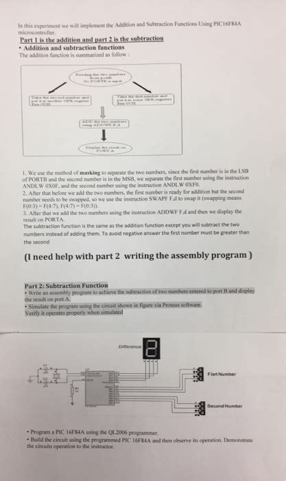 Ln This Experiment We Will Implement The Addition And