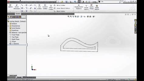 Scaling A Sketch In Solidworks Youtube