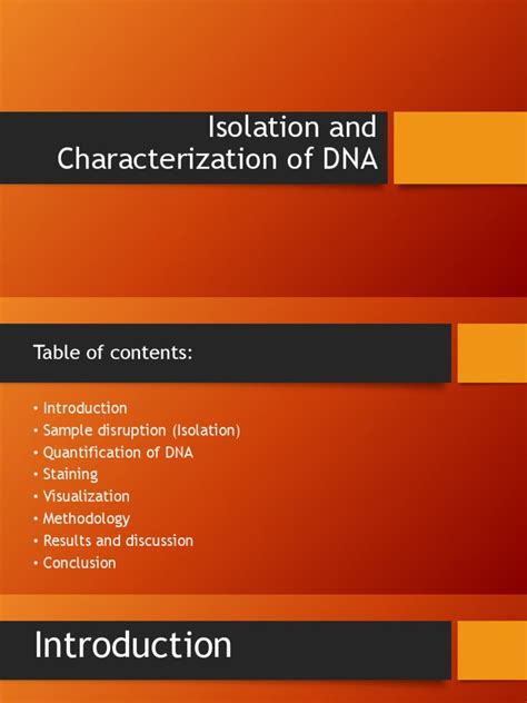 Isolation And Characterization Of Dna Gel Electrophoresis Dna