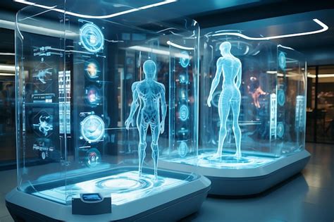 Premium AI Image Photoshoot Of AI Augmented Healthcare Showcasi Ai Ethics Data Privacy Concept