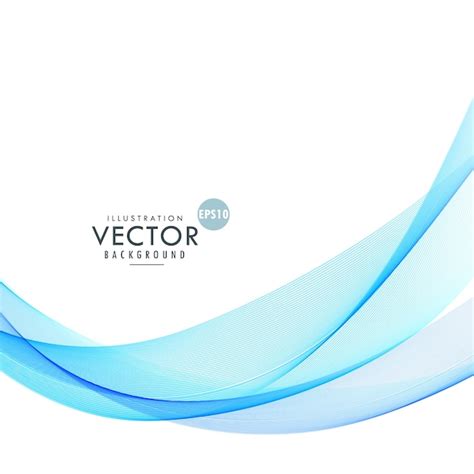 물결 모양의 파란색 배경 무료 벡터