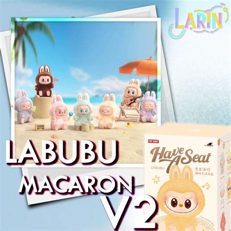 🔥โค้ดแฟชันลด30 🔥[พร้อมส่ง ] ของแท้💯 Labubu Macaron V2 And V1 กล่องสุ่ม พวงกุญแจ ที่ห้อยกระเป๋า