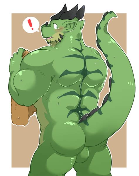Rule 34 2018 Anthro Azu Cacti Back Muscles Backsack Balls Big Muscles