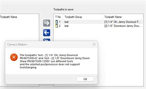 Carveco Multiple Tools In Toolpath Onefinity Cnc Forum