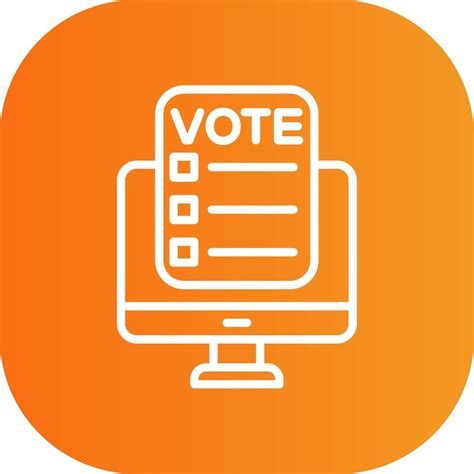 Online Voting Line Gradient Curve Icon 51054597 Vector Art At Vecteezy