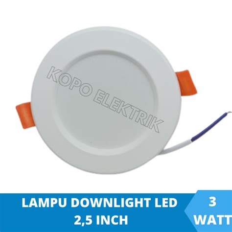 Lampu Downlight Led W Ukuran Inch Putih Inch Watt Cahaya Putih Ac V Lazada Indonesia