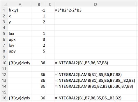 Double Integration Examples Real Statistics Using Excel