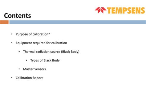 Calibration Of Non Contact Pyrometers Pptx Physics Science