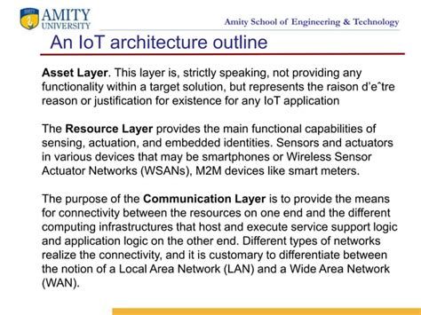 IOT ARCH OVERVIEW Ppt IoT Subject Deta PPT